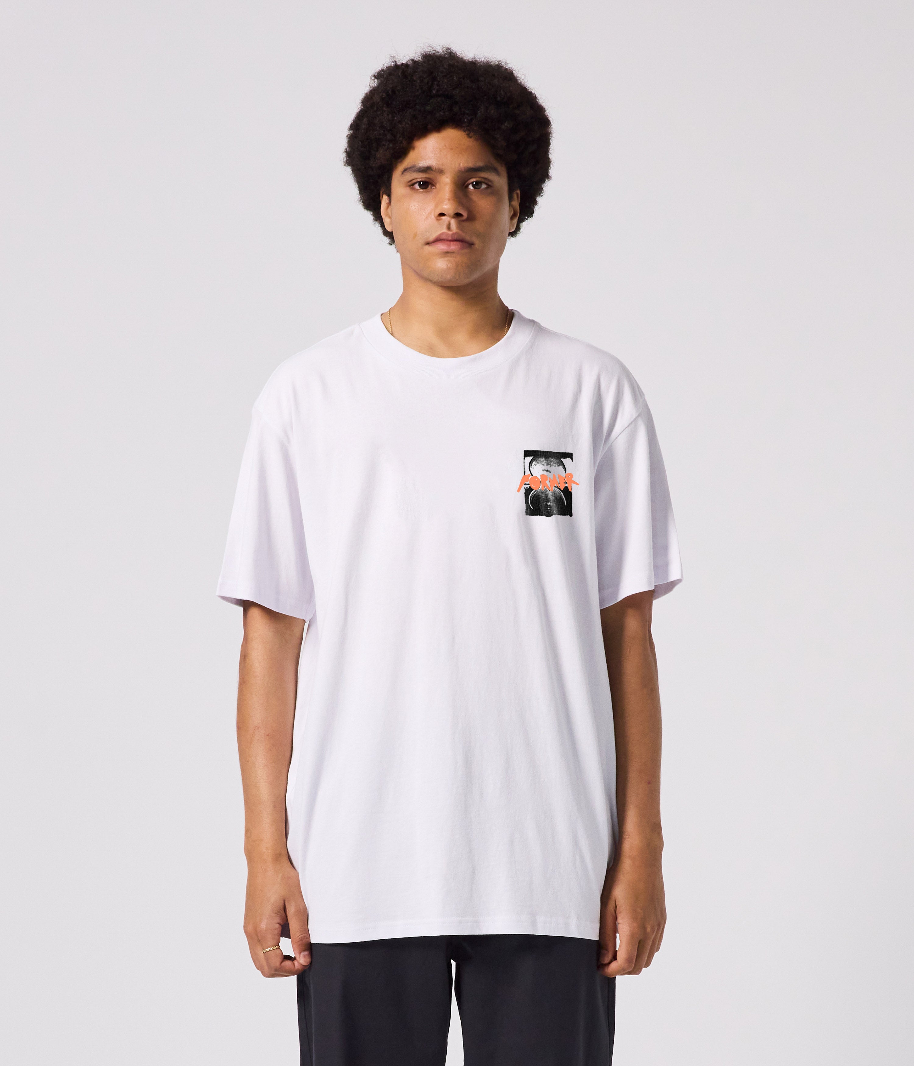 DROID CRUX T-SHIRT // WHITE *LAST SIZE* – FORMER